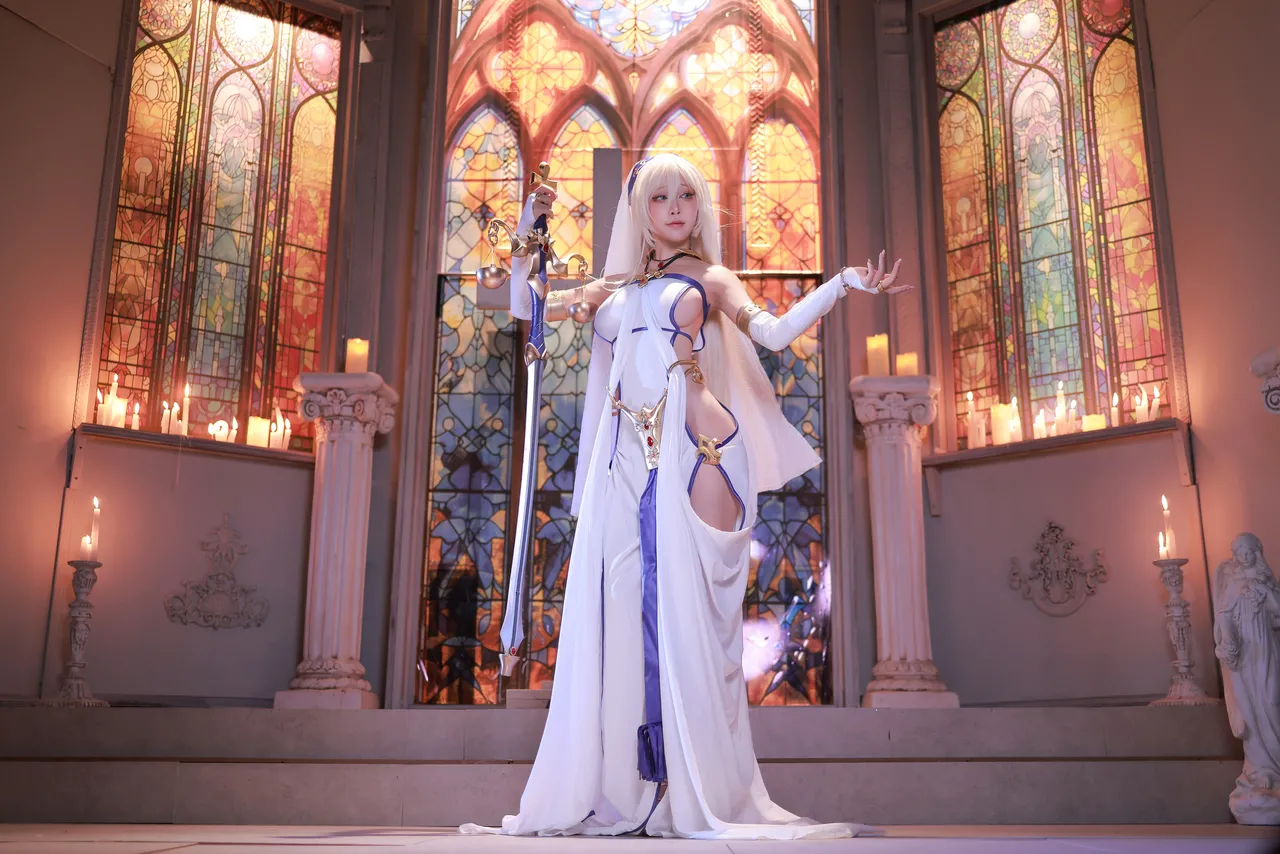 水淼aqua C105 剑之圣女 高清COS写真 - 意欧游